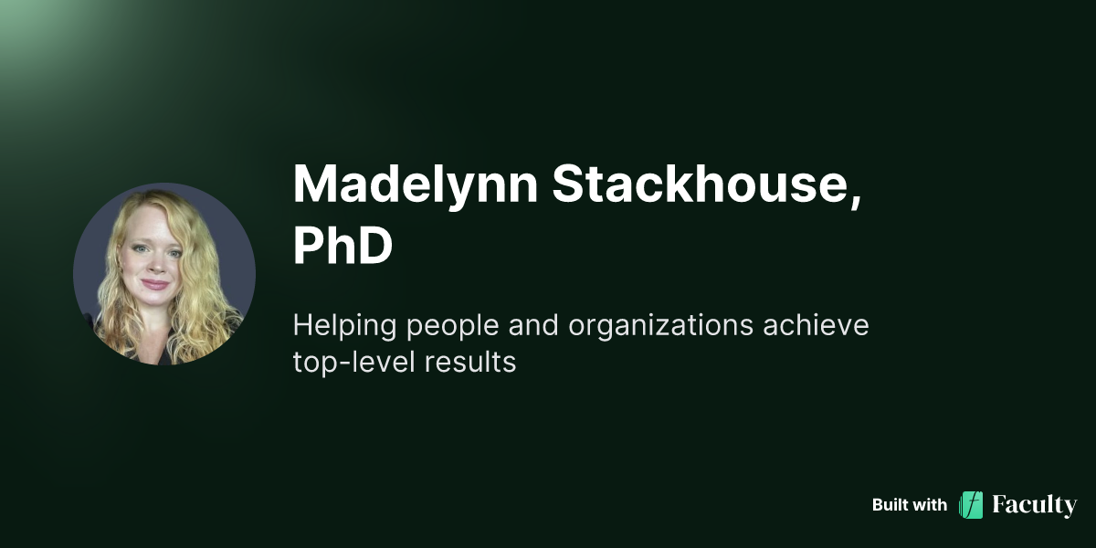 Madelynn Stackhouse, PhD